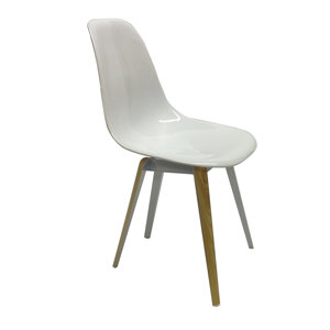 Wrought Studio Souders Genuine Leather Side Chair | Wayfair