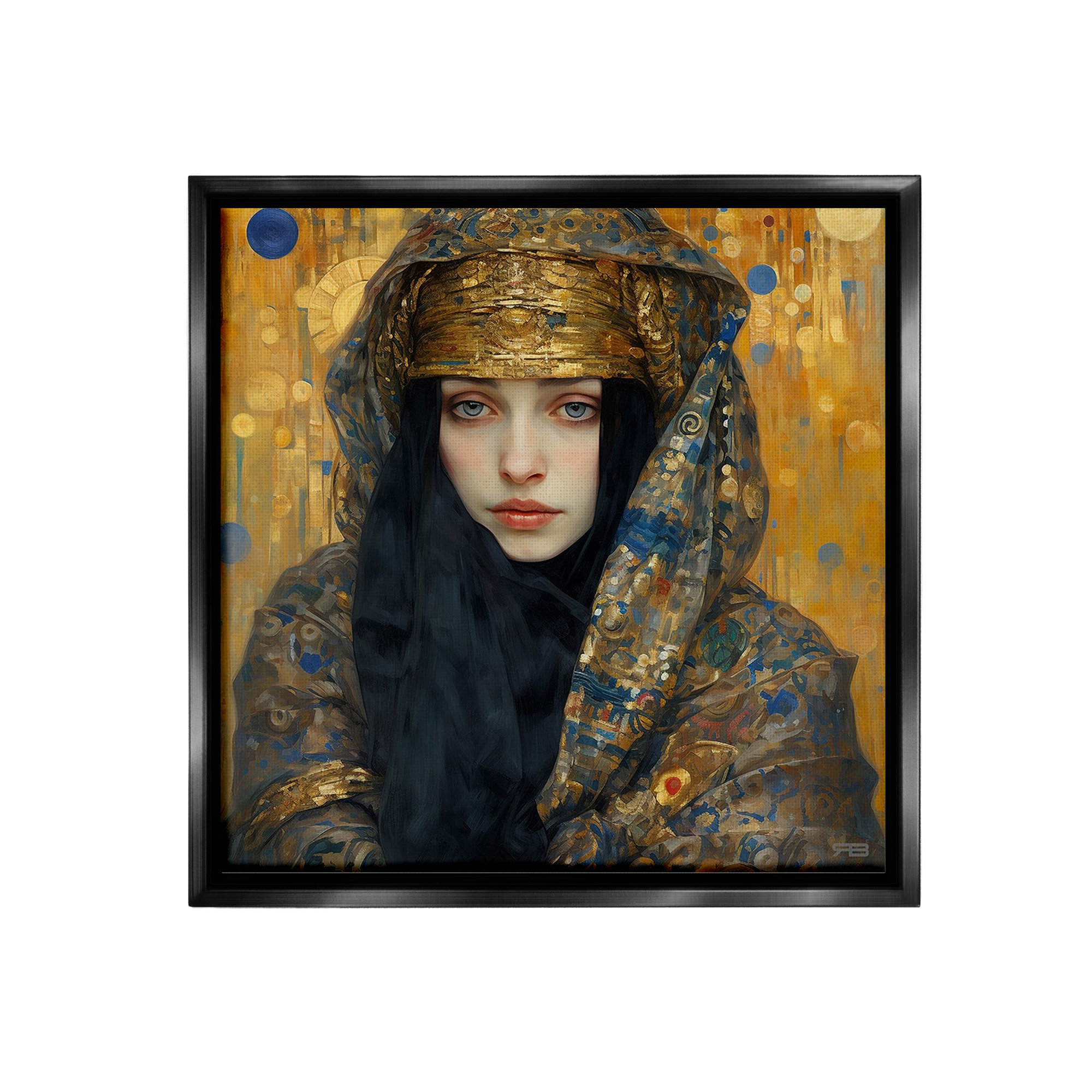 Red Barrel Studio® " Woman With Ornate Veil Floater Frame " by RB on ...