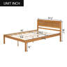Harper Orchard Platform Bed Frame With Headboard, Wood Slat Support, No ...