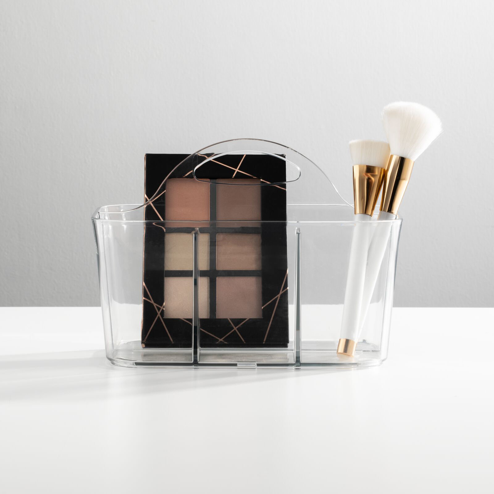 mDesign Small Plastic Divided Cosmetic Storage Organizer Caddy | Wayfair