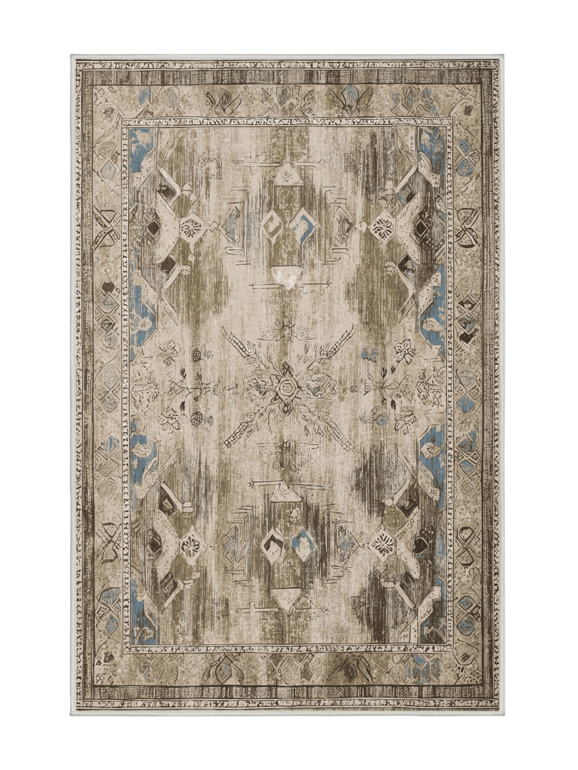 Bungalow Rose Majestic Mosaic Rug | Wayfair