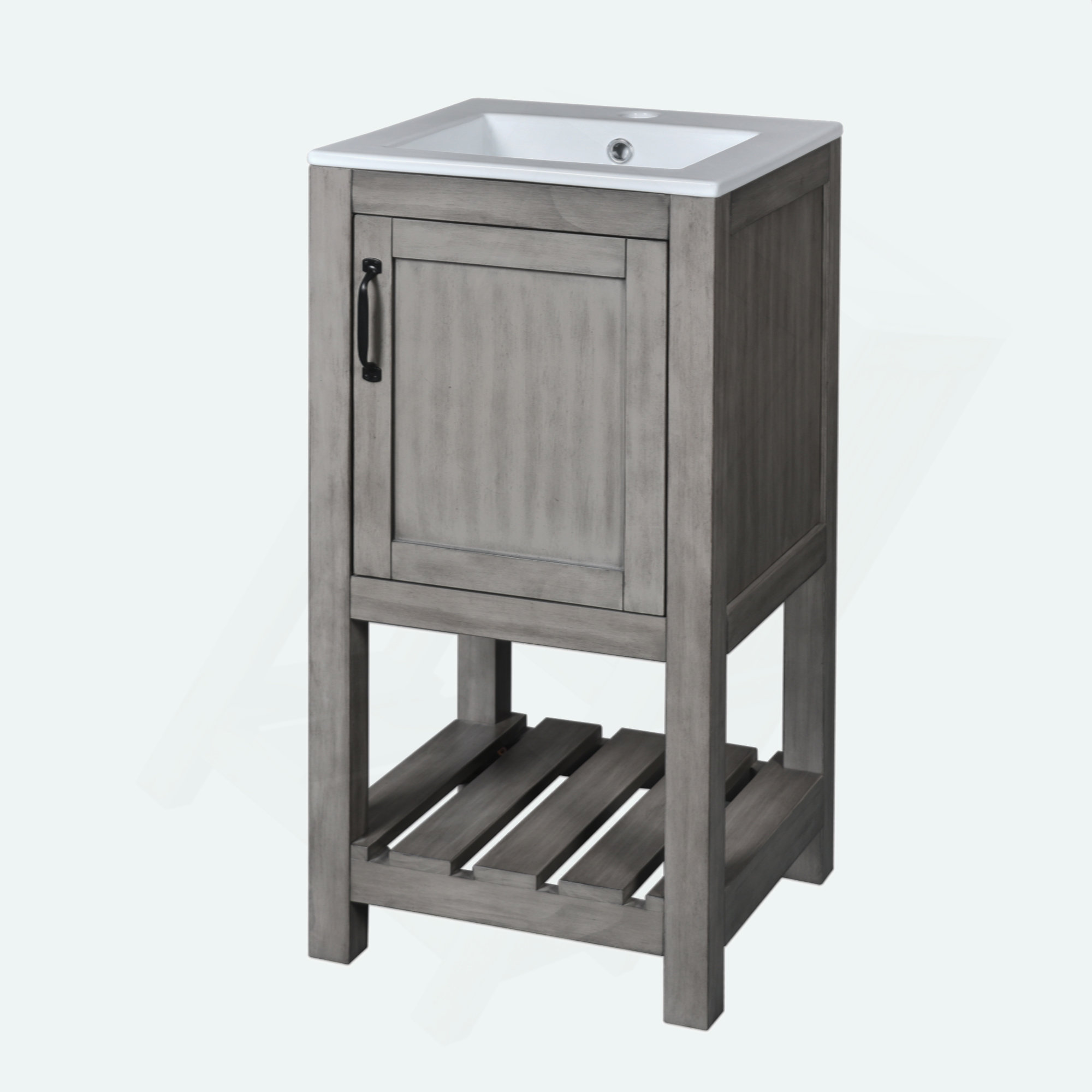 Gracie Oaks 16" Bathroom Vanity Sink Combo For Small Space, Bathroom ...