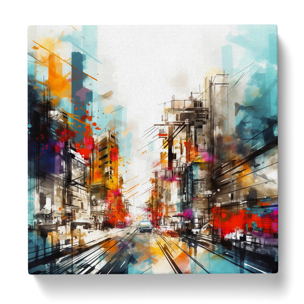 Marlow Home Co. City Of Tokyo Abstract Art - Print | Wayfair.co.uk