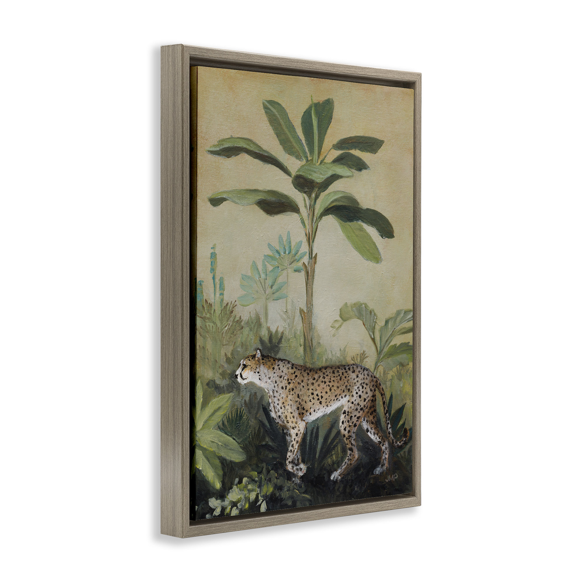 Bungalow Rose King Of Jungle Leopard Framed Floater Canvas by Julia ...