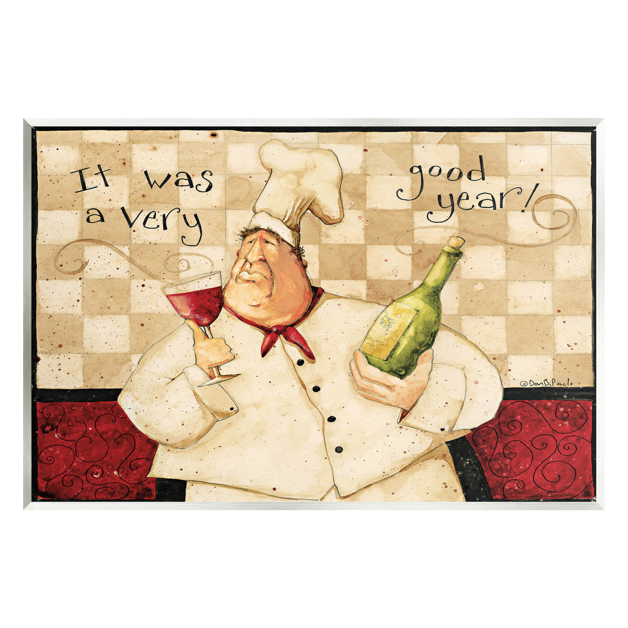 Fleur De Lis Living A Very Good Year Chef Wine Phrase by Dan Dipaolo ...