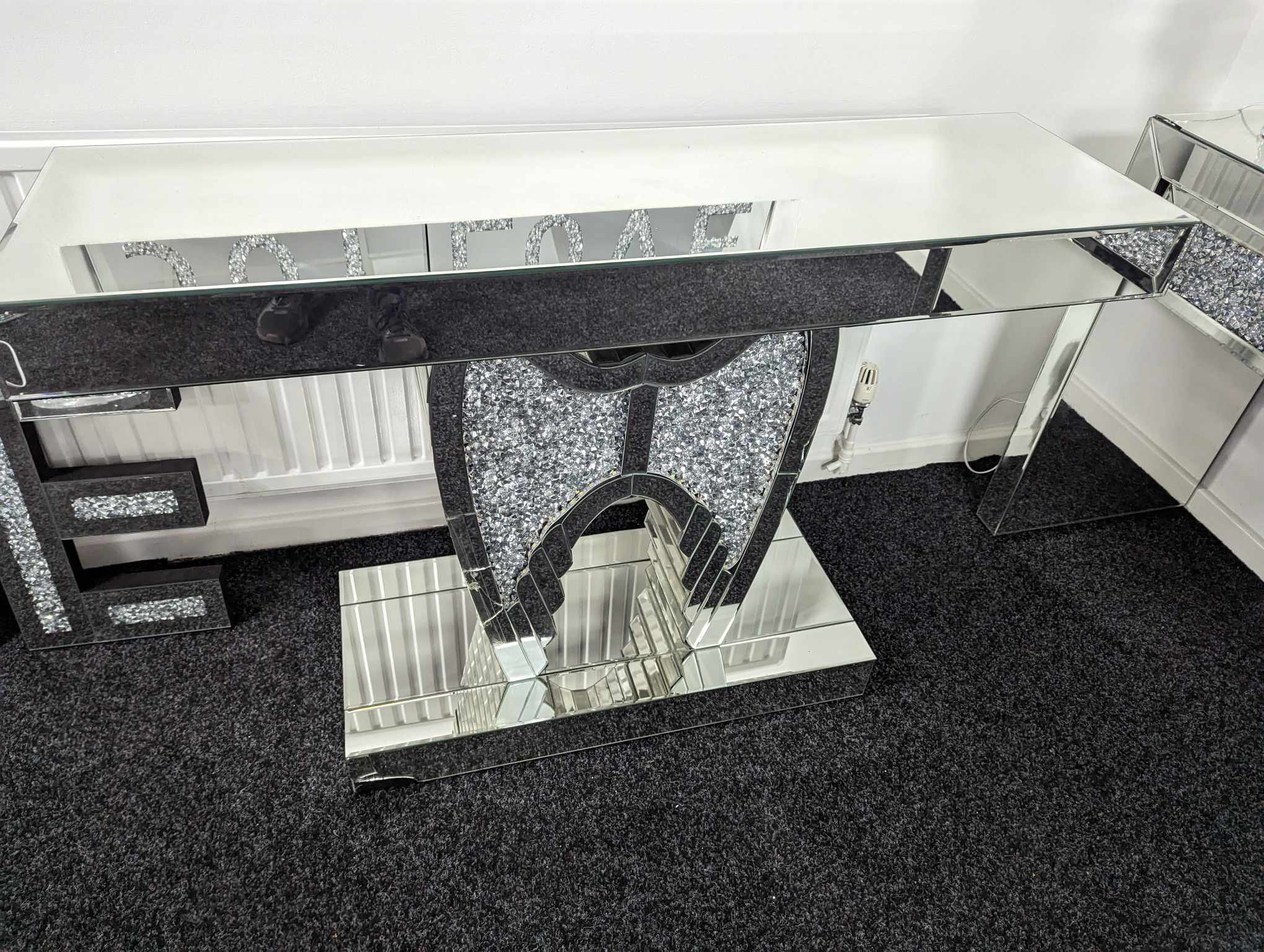 ModernHomesStore Nova Mirrored Angel Wing Console Table | Wayfair.ie