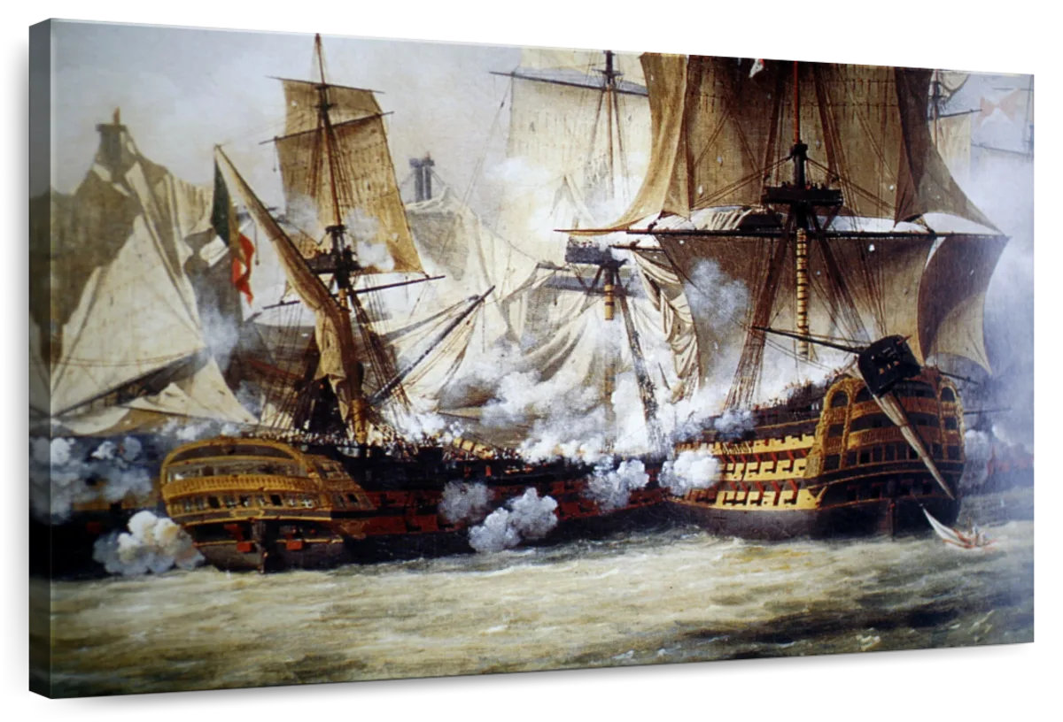 Breakwater Bay Scene Of The Battle Of Trafalgar | Wayfair
