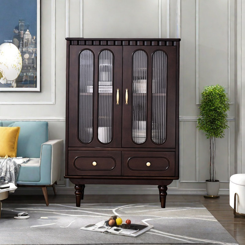 Parttlion French style solid wood bookcase locker | Wayfair