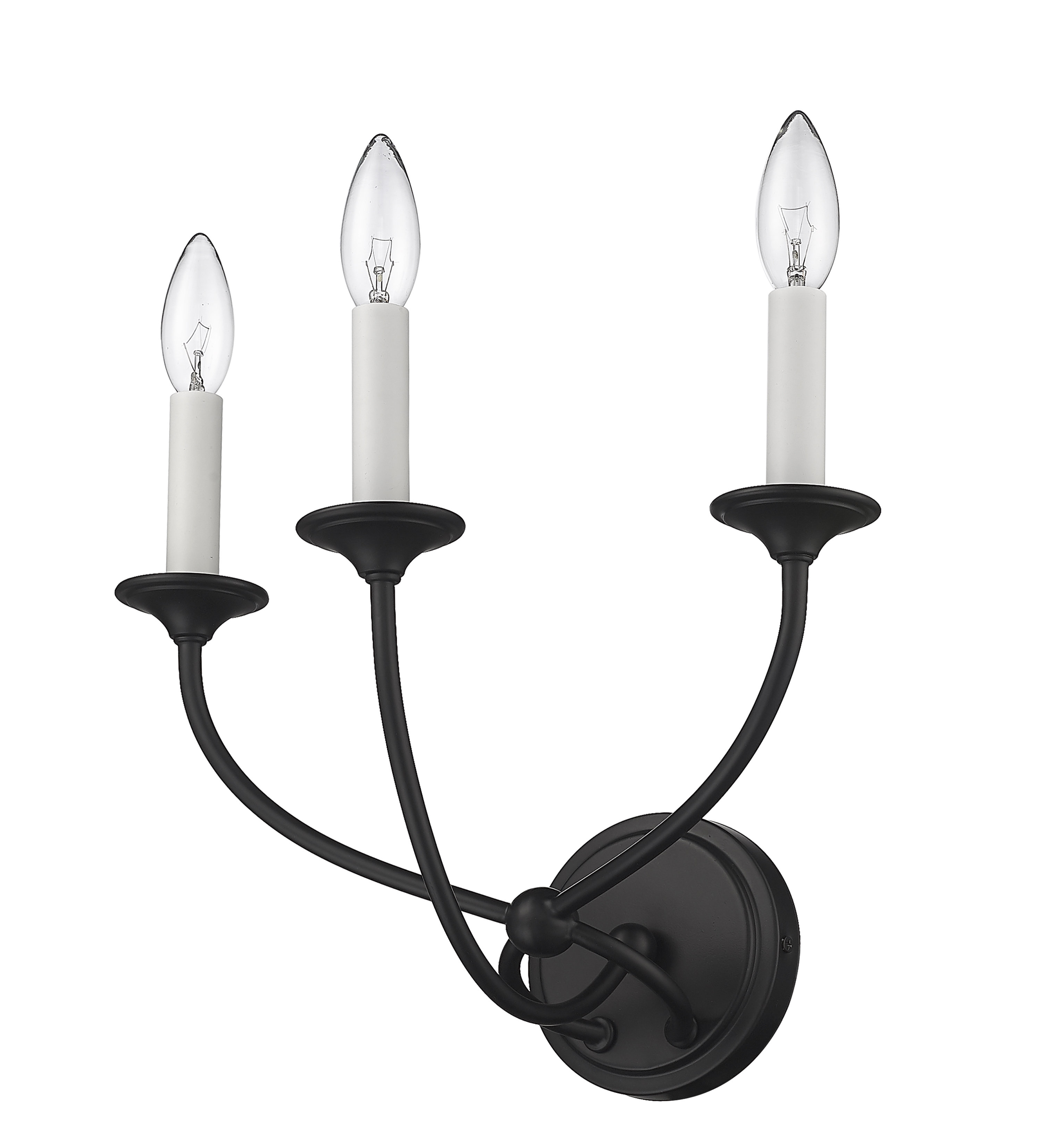 Red Barrel Studio® 3 - Light Steel Candle Wall Light | Wayfair