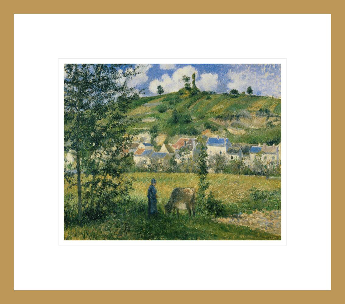 1000Museums Landscape at Chaponval by Camille Pissarro -Framed Giclee ...