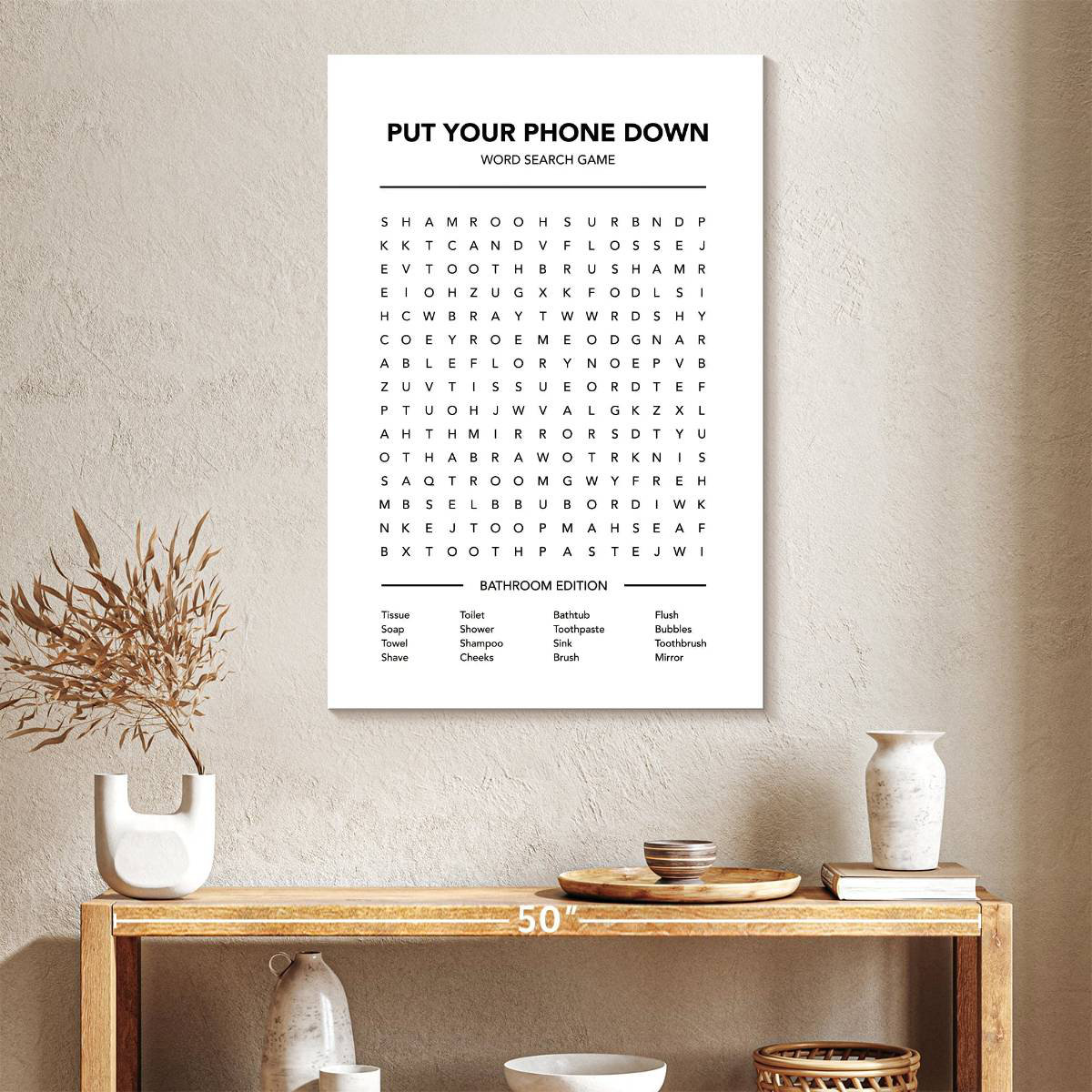 Latitude Run® Bathroom Word Search Game - Wayfair Canada