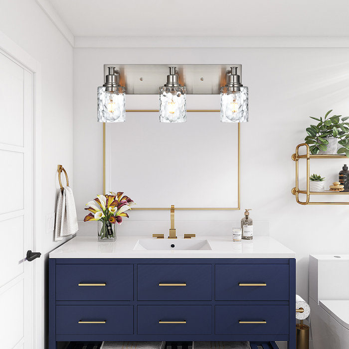 Everly Quinn Krishav 3 - Light Dimmable Vanity Light | Wayfair