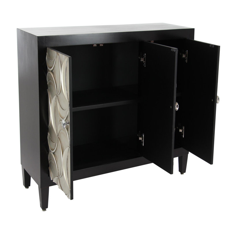 Wade Logan® Kleiber Wooden Room Cabinet with Silver Crescent Moon ...