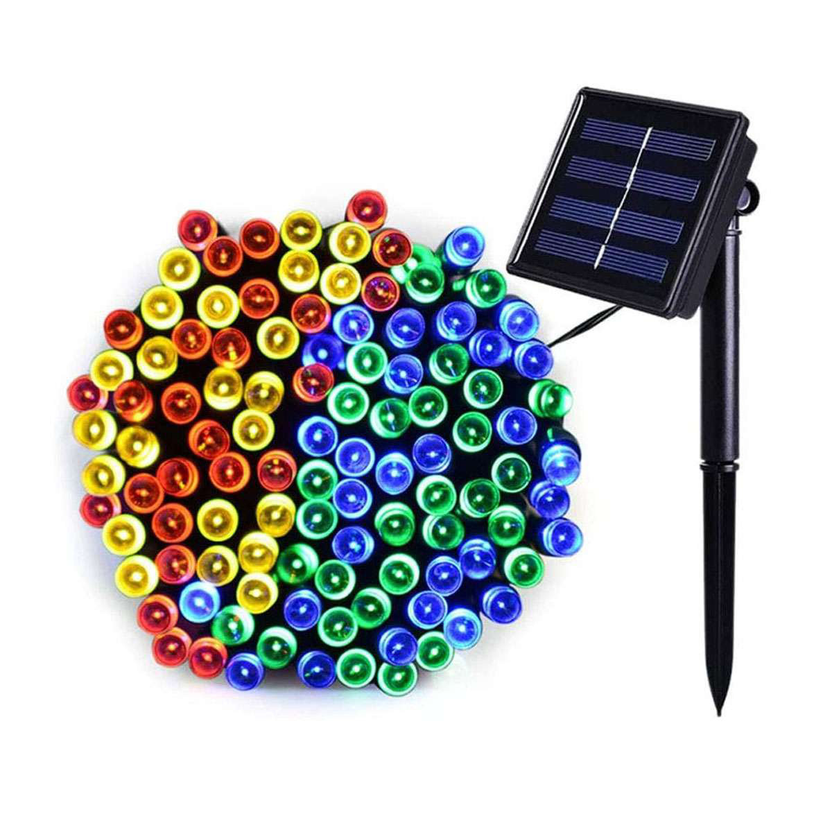 Trinx 39.4ft Solar String Lights 100 LED 8 Modes Twinkle Fairy Mini ...