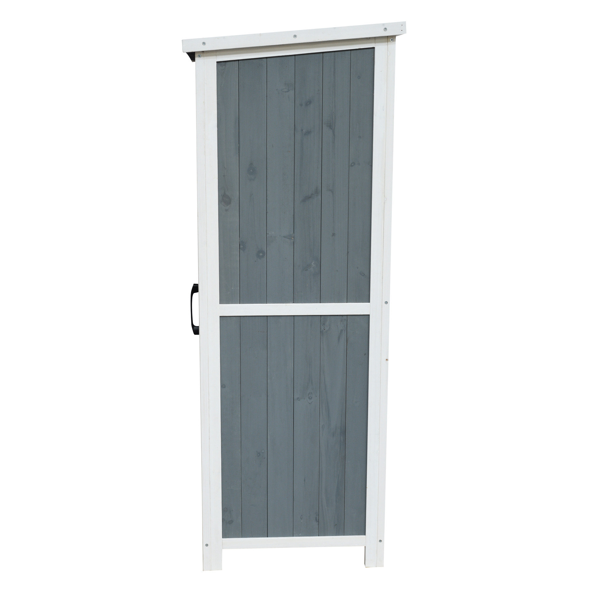 SnugglySolace 54-Inch Weather- Two-Tone Storage Shed, Smart Sloped Roof ...