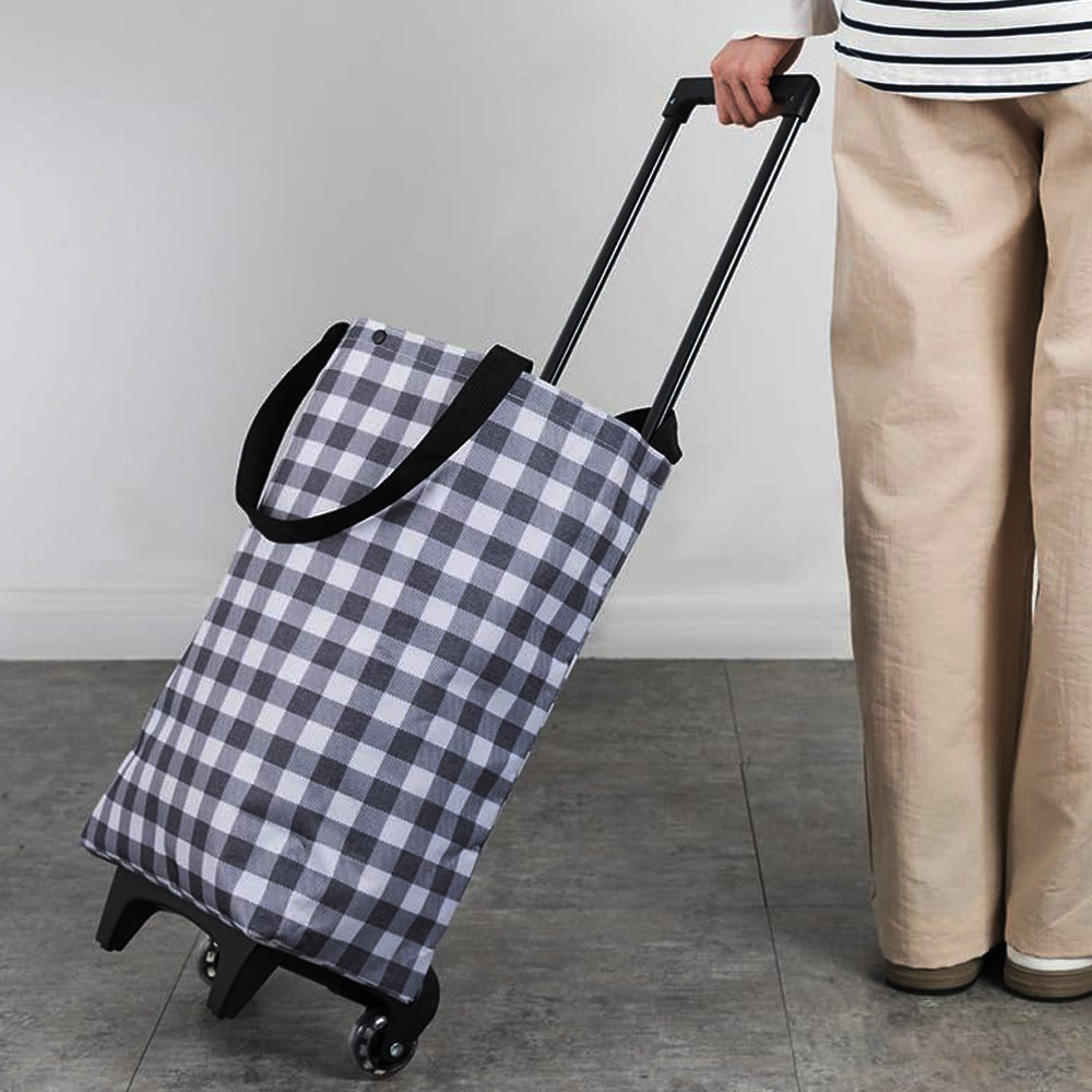 Onewell Small Collapsible Shopping Cart for Grocery Store, Lightweight ...