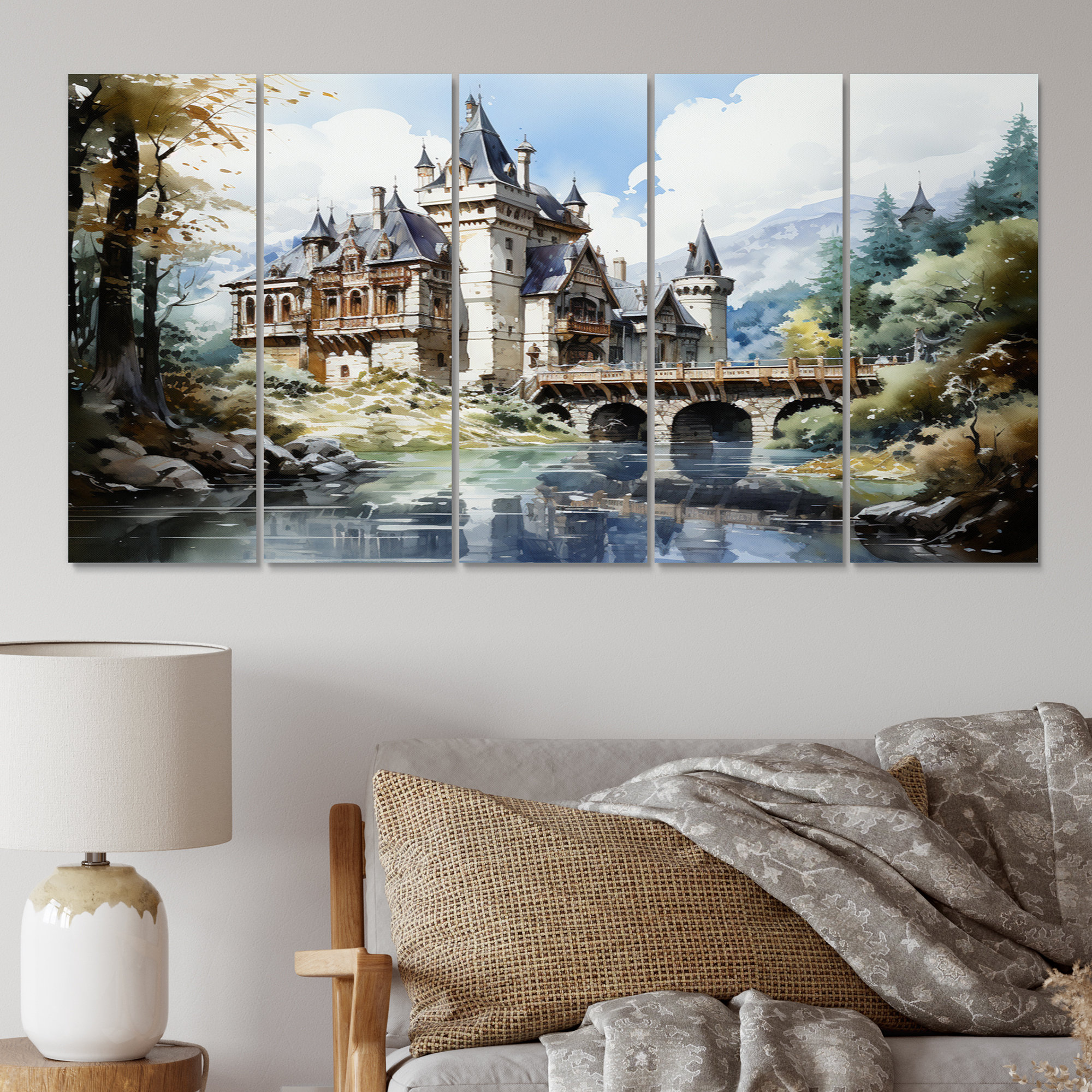 Design Art Castles Enchanted Stronghold IV - Architecture Metal Wall ...