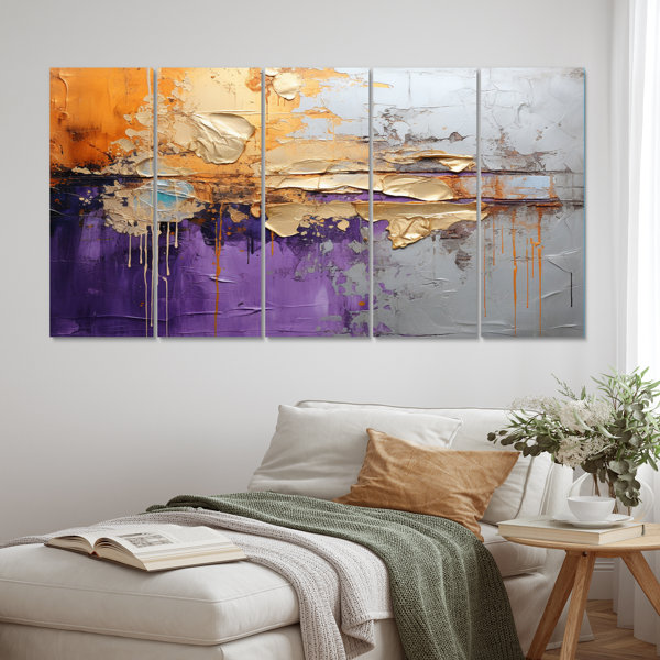 Wrought Studio™ Collage Fusion III - Abstract Collages Metal Wall Art ...