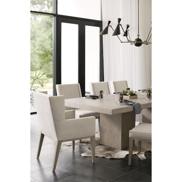 Bernhardt Linea 9 - Piece Extendable Double Pedestal Dining Set ...