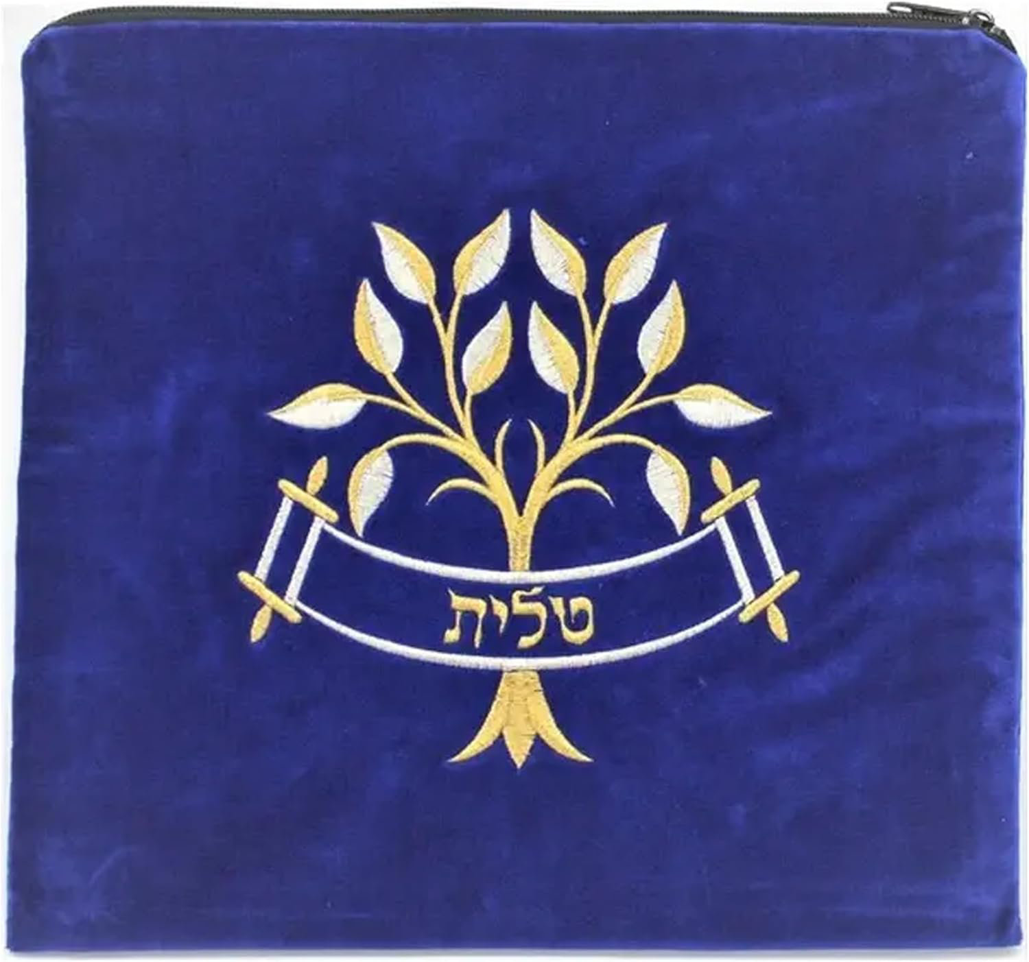 East Urban Home Black Velvet Tallis Bag For Jewish Prayer Shawl ...