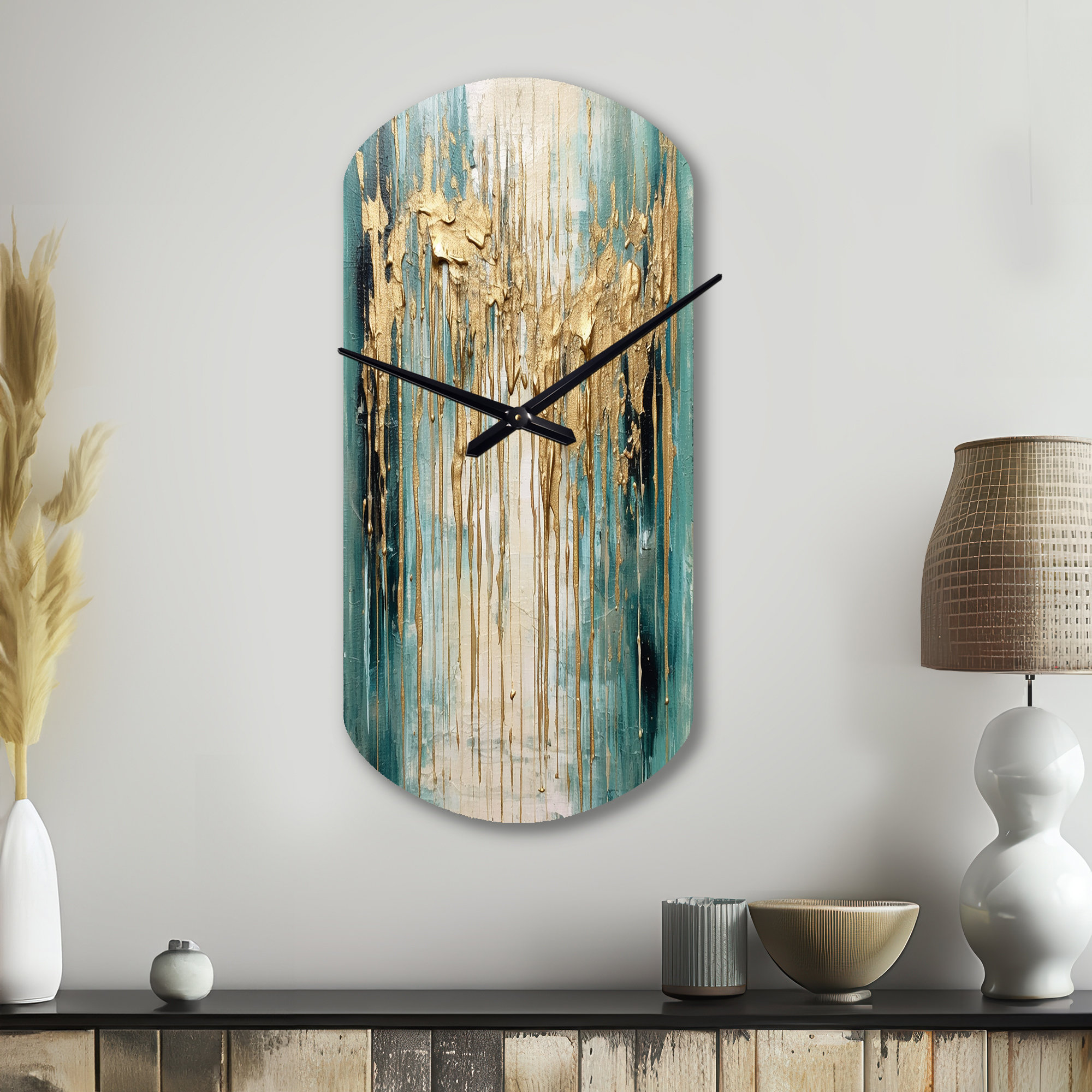 Design Art Gilded Daydreams VI - Cylinder Shape Decorative Brown ...