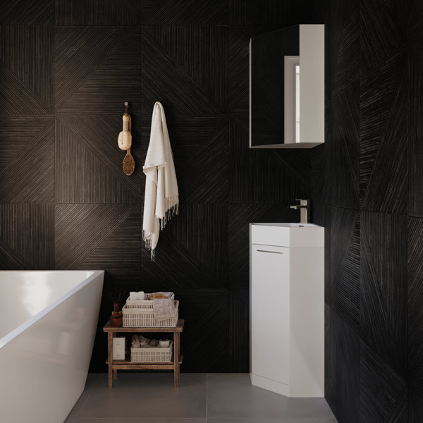 Fresca Coda 14" Freestanding Single Sink Corner Bathroom Vanity Set ...