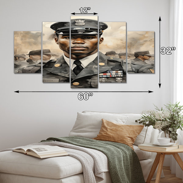 Design Art Soldiers Serving With Honor I - Army Metal Wall Decor Set ...