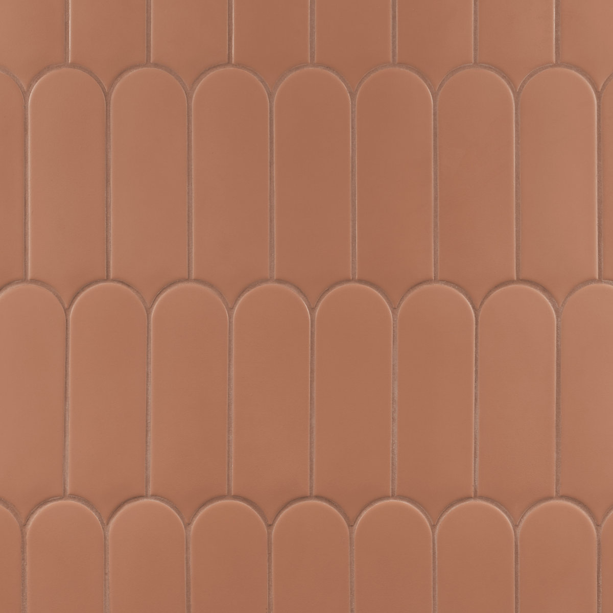 Bond Tile Airy 2.83 in. x 7.67 in. Fishscale Matte Ceramic Wall Tile (5 ...