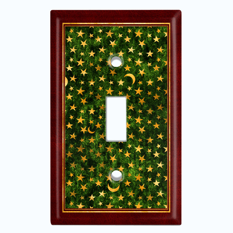 WorldAcc Star Night 1-Gang Toggle Light Switch Combination Wall Plate ...