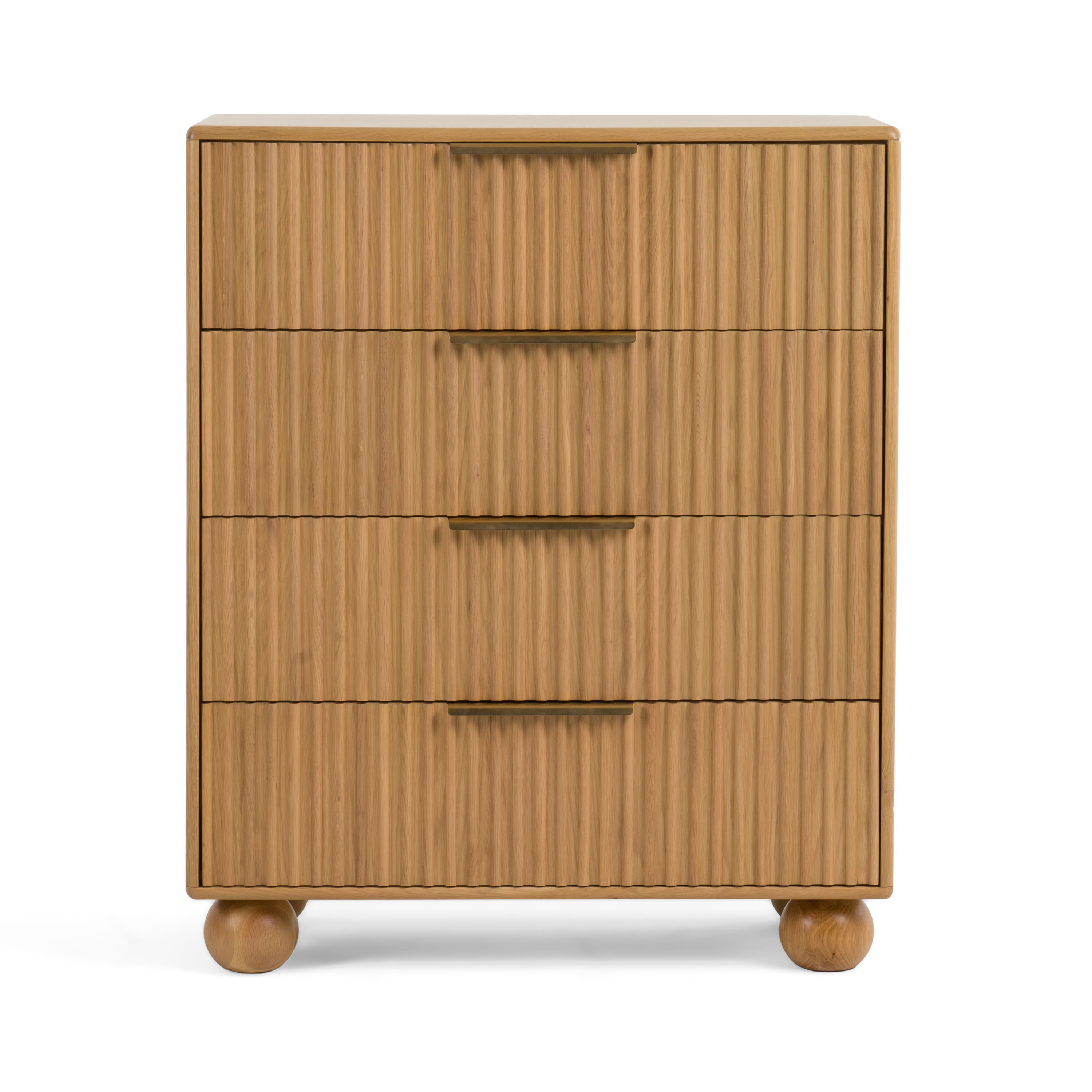 Benjara Cid Joya 45 Inch Tall Chest, 4 Drawers, Golden Metal Handles ...