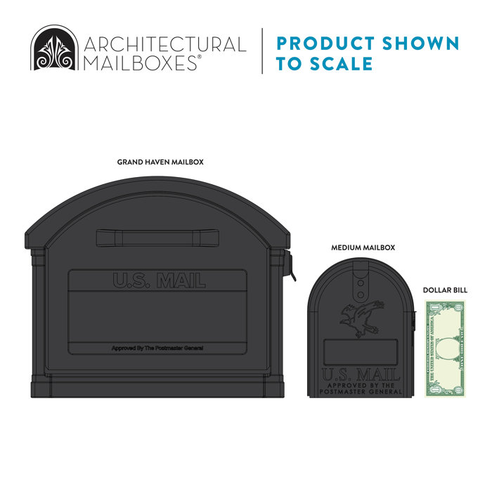 Architectural Mailboxes Grand Haven Post Mounted Mailbox & Reviews ...