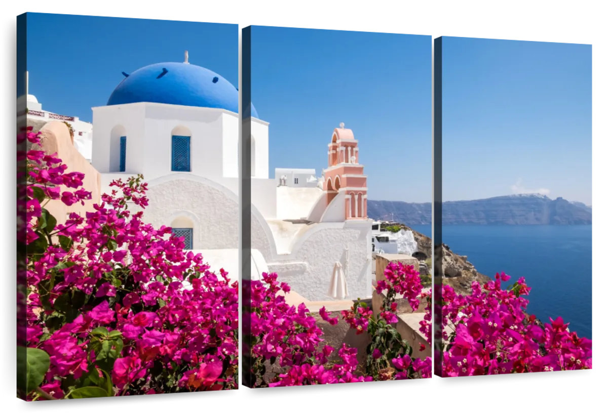 Ebern Designs Kavia Santorini Cycladic Architecture | Wayfair