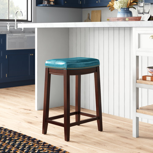 Blue Counter Height Bar Stools You'll Love | Wayfair