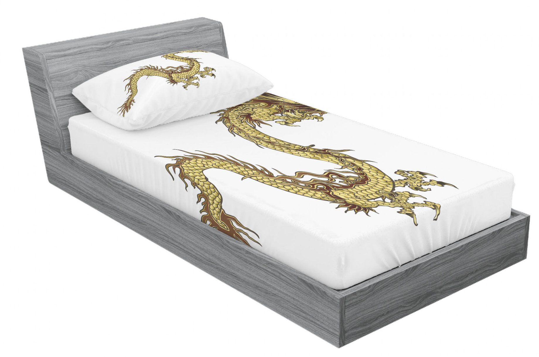 Ambesonne Dragon Sheet Set | Wayfair