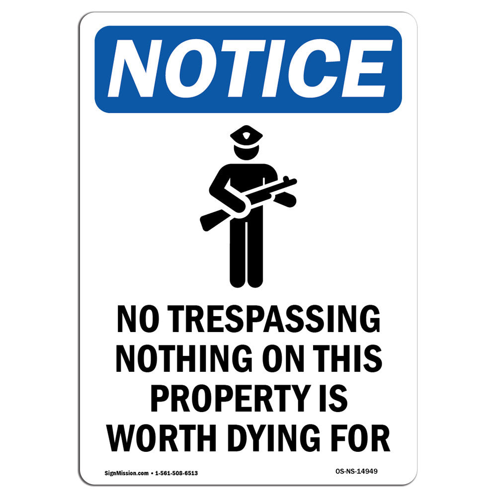 SignMission No Trespassing Nothing Sign | Wayfair
