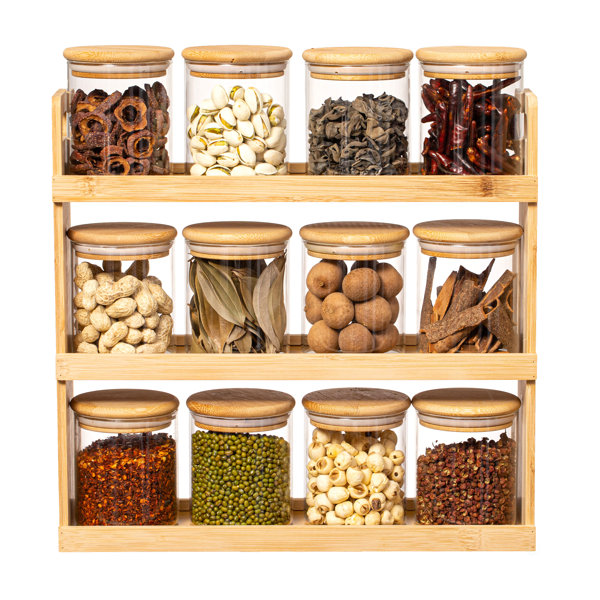 Gracie Oaks Versatile 3-tier Bamboo Spice Rack And Pantry Organizer ...
