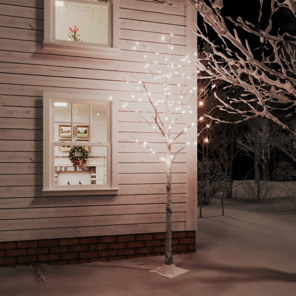 The Seasonal Aisle 240 White LED Birch Lighted Tree & Branches ...