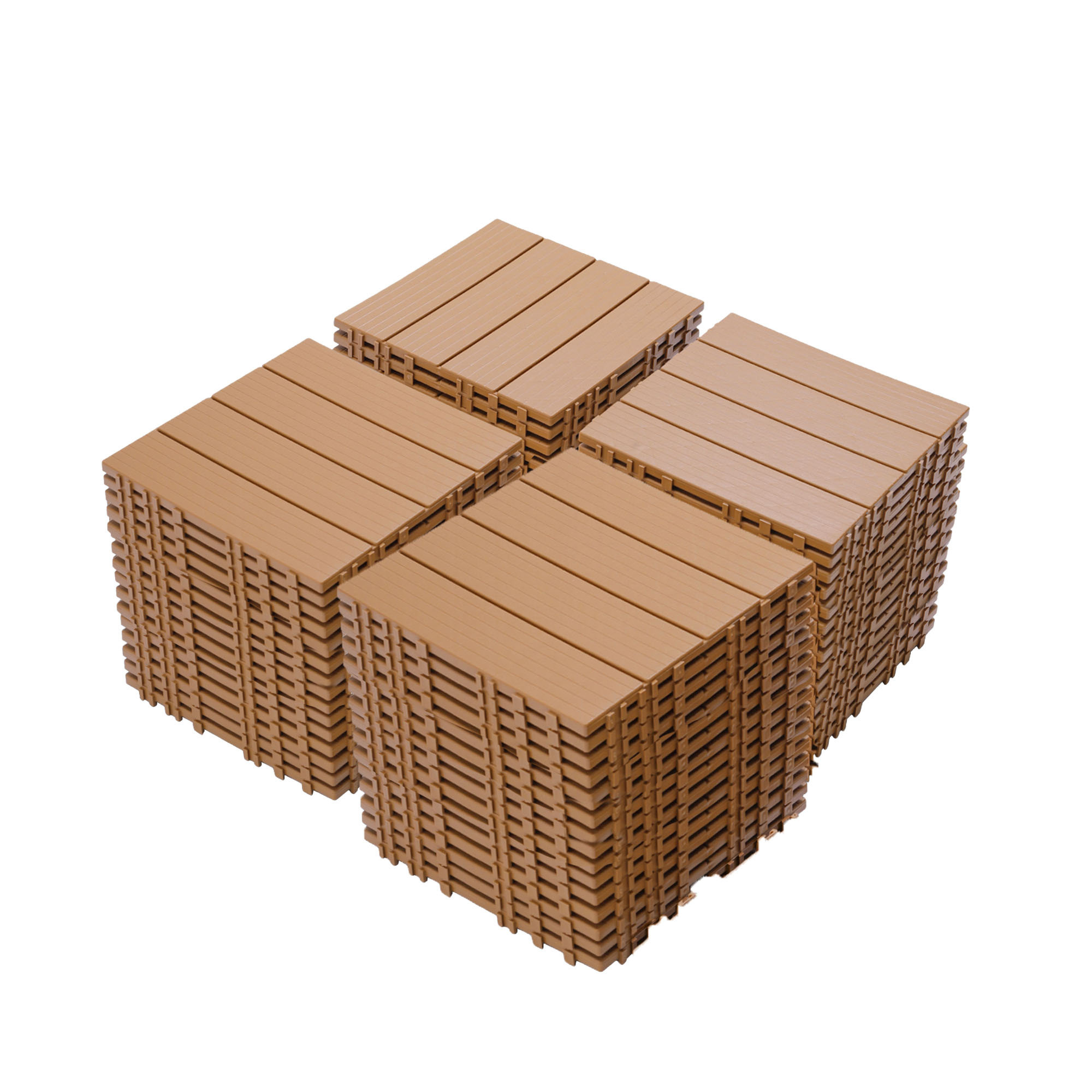 KOHROS 12'' X 12'' Plastic Interlocking All Weather Tiles Set Of 44 ...