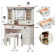 Gracie Oaks Valyre 42"W Farmhouse Makeup Vanity With Sliding LED Mirror ...