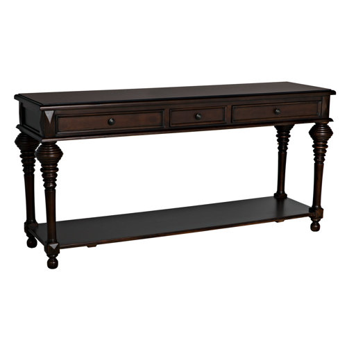 Noir Colonial 72'' Solid Wood Console Table | Wayfair