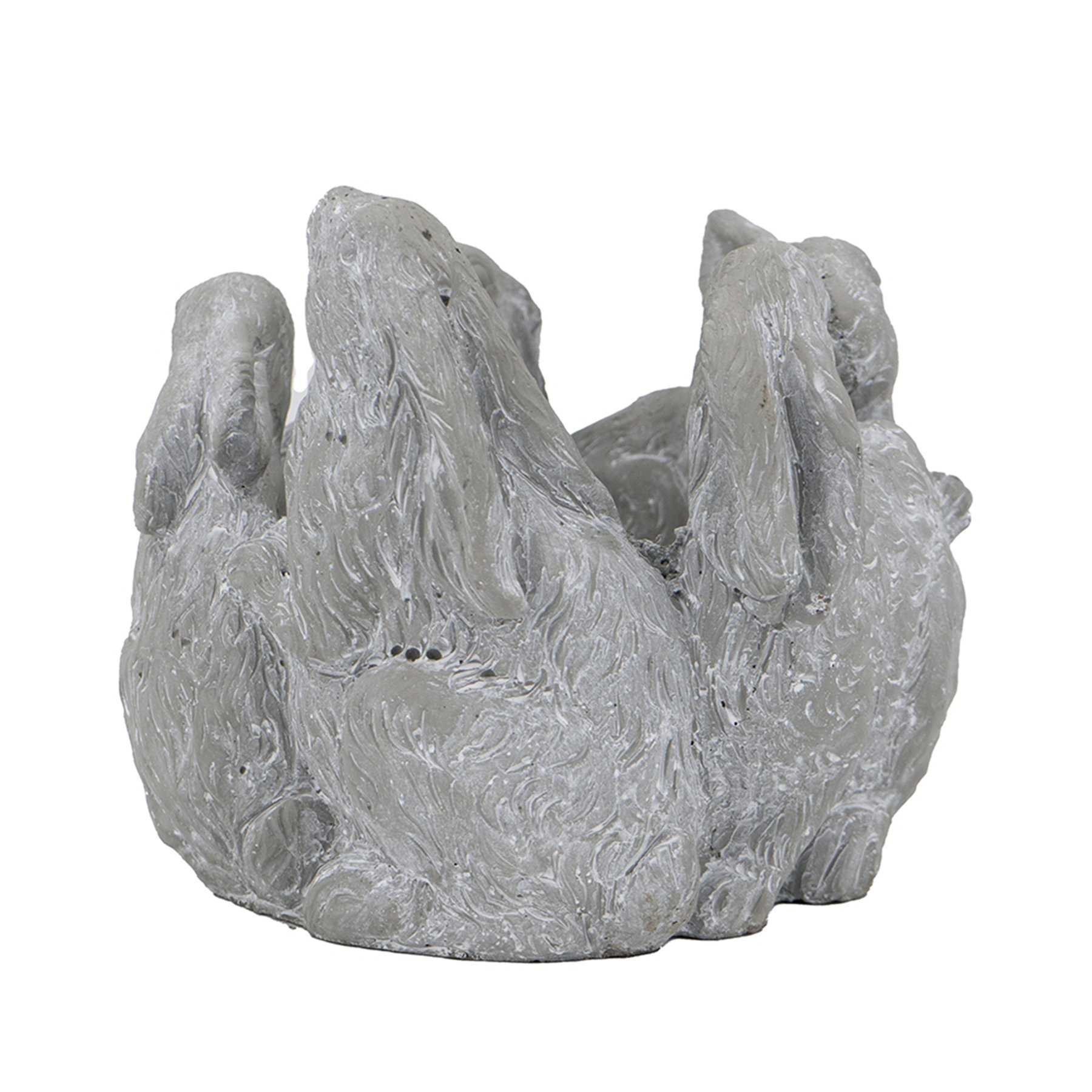 Ophelia & Co. 10x8x6.5" 5 Bunny Cement Planter | Wayfair