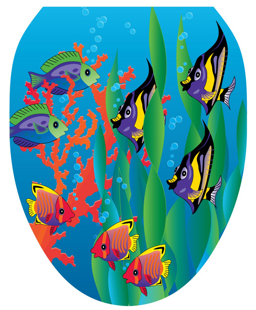 Toilet Tattoos Fish Youth Toilet Seat Decal – Toilet Tattoos Fun ...