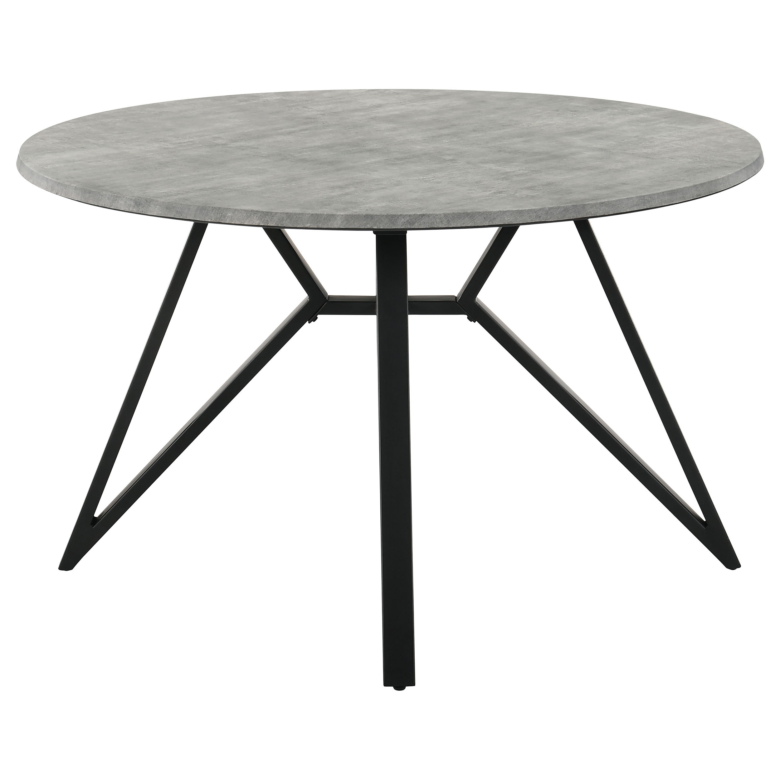 Corrigan Studio Linneah 50 Inch Round Dining Table, Concrete Style ...