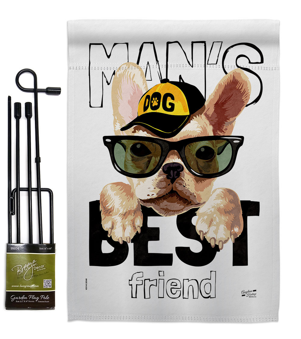 Angeleno Heritage Man's Best Friend Garden 2-Sided Polyester 18 x 13 ft ...