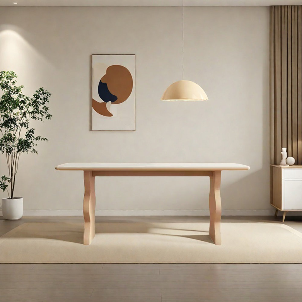 Brayden Studio Wavy feet sintered stone dining table - Wayfair Canada