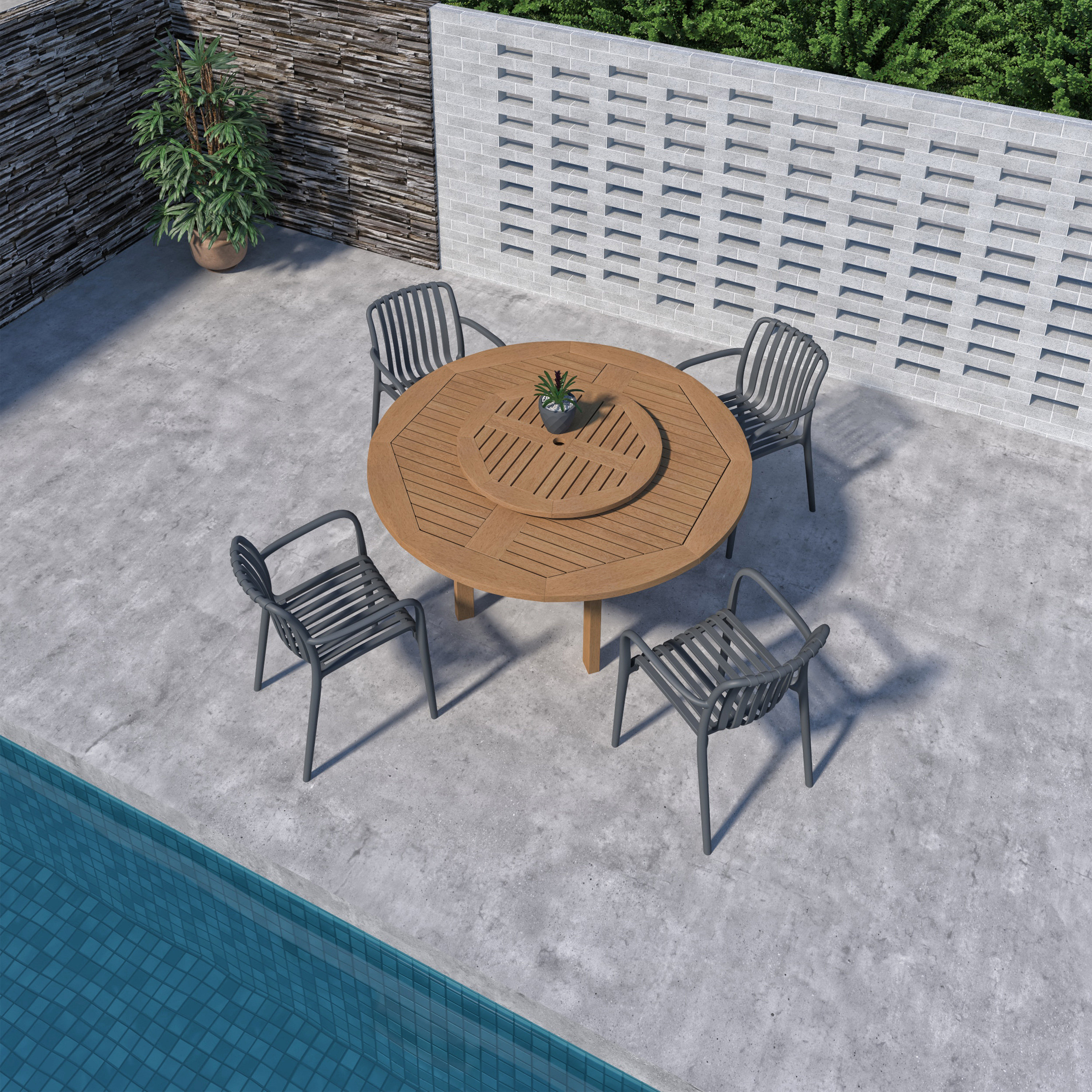 Red Barrel Studio® Edgeworth Lazy Susan FSC Certified Wood And ...