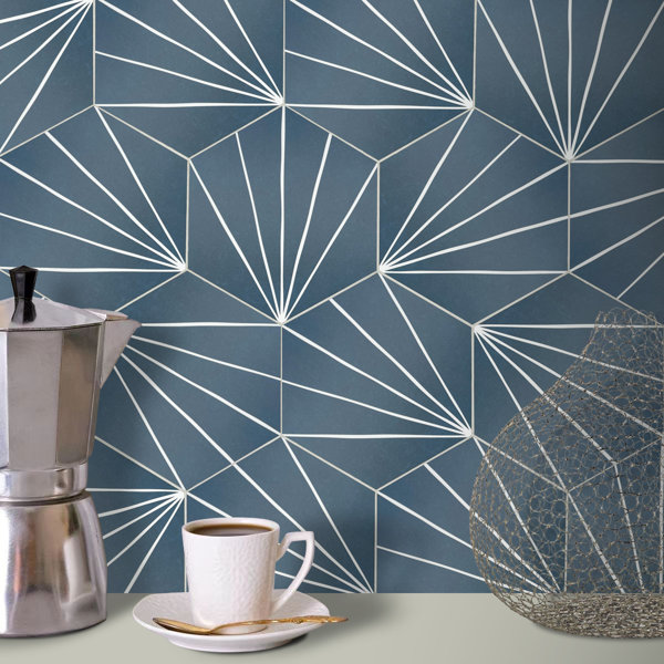 Sunwings Carreau de mosaïque mural auto-adhésif en pierre hexagonale 6 ...