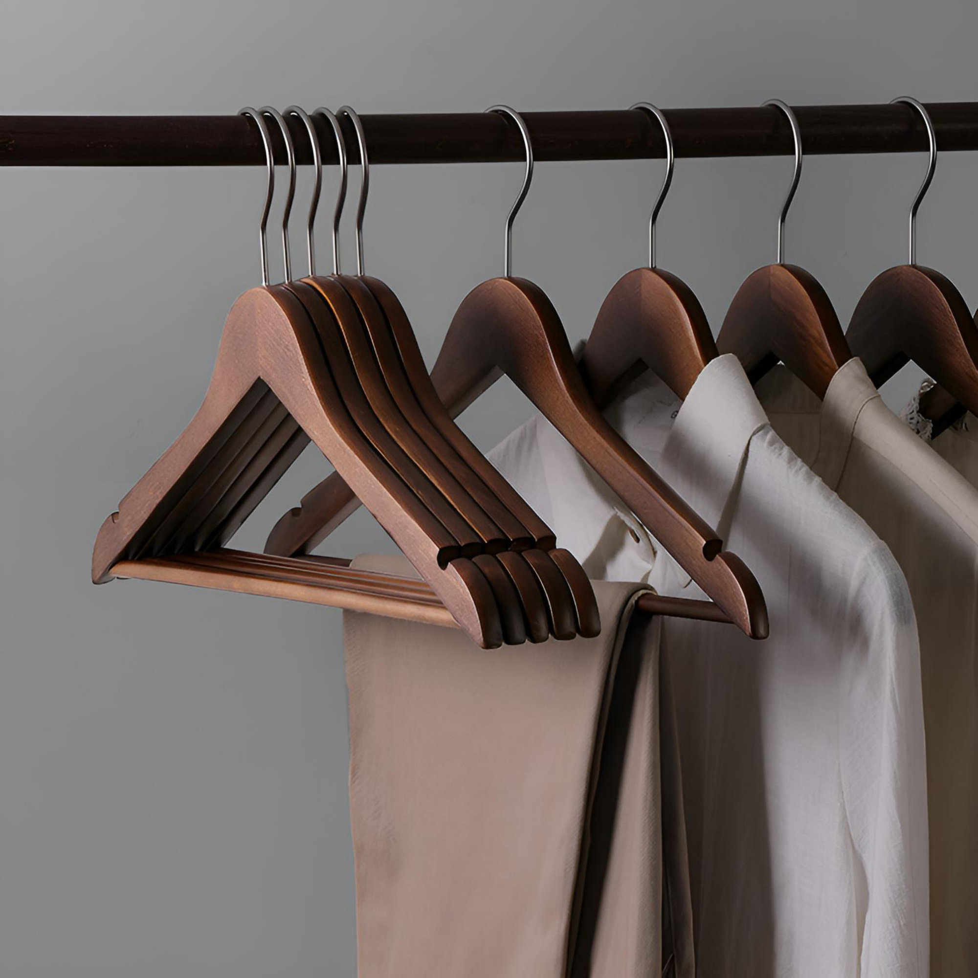Hokku Designs Professional Garment Hangers - Anti-Slip Clothing System ...