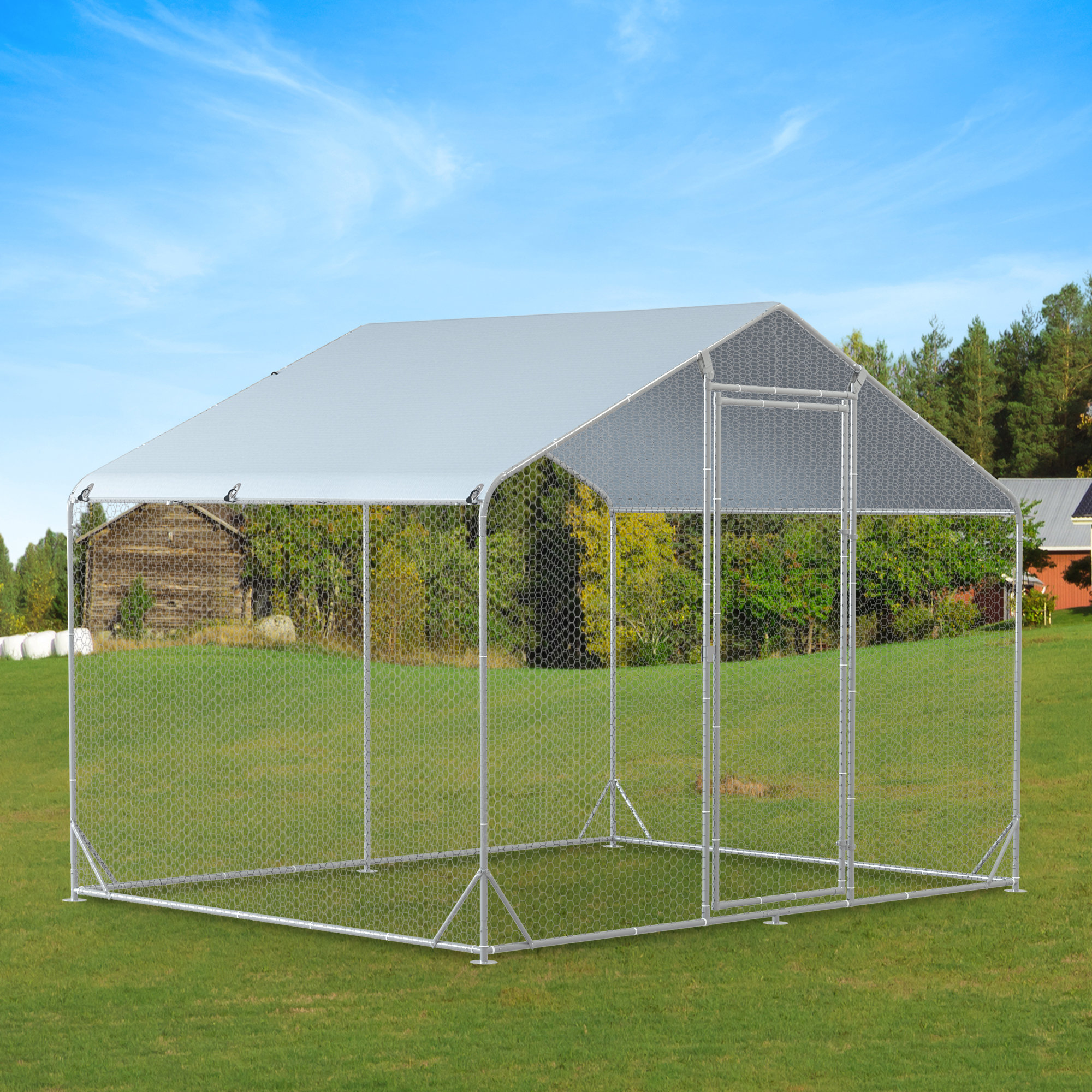 Tucker Murphy Pet™ Elliann Chicken Coop with Chicken Run - Wayfair Canada