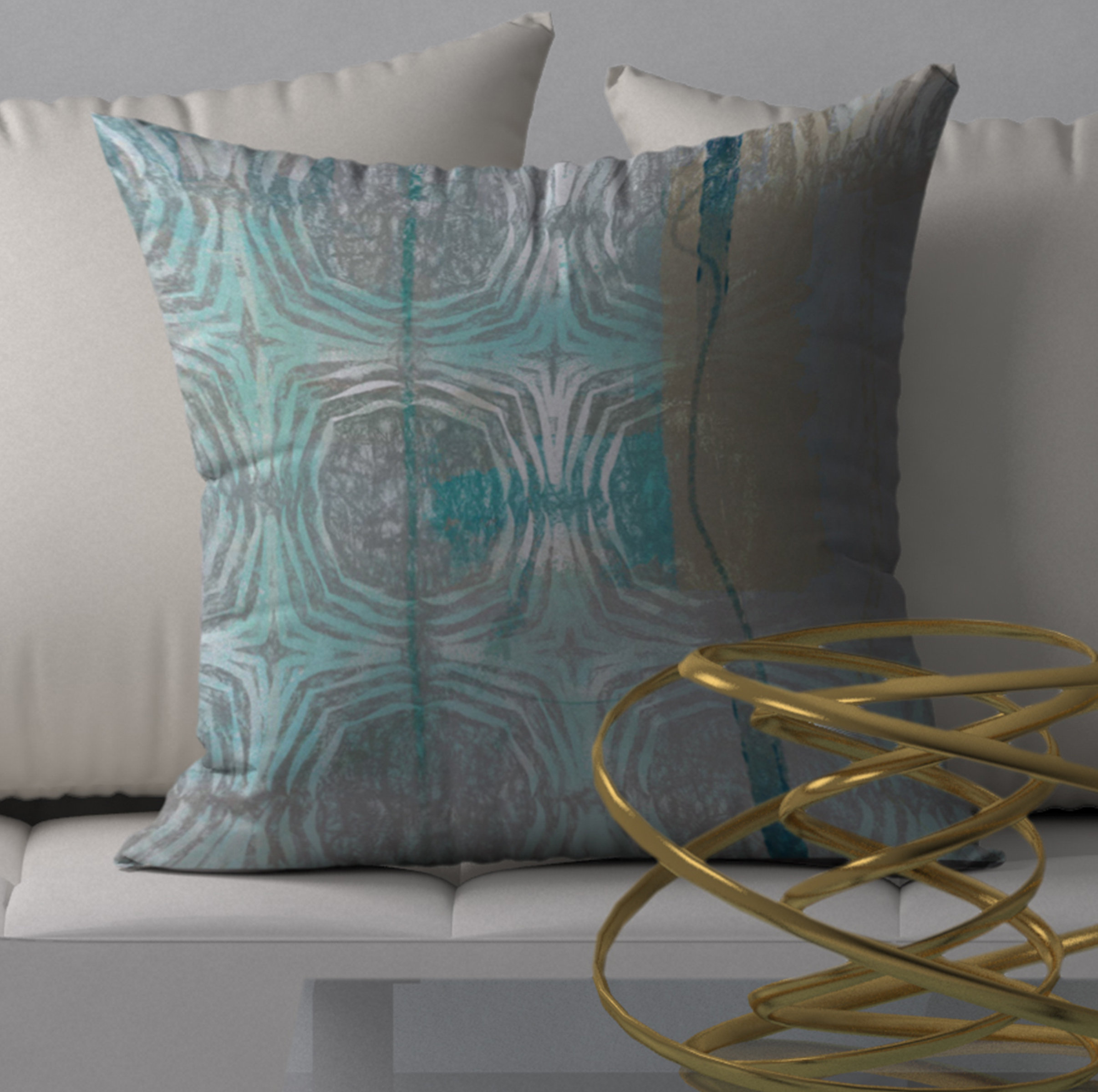 LeRoi Products Peak Eye-Catching Square Pillow Cover & Insert | Wayfair
